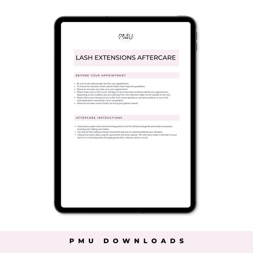 Lash Extensions Aftercare – The PMU Circle